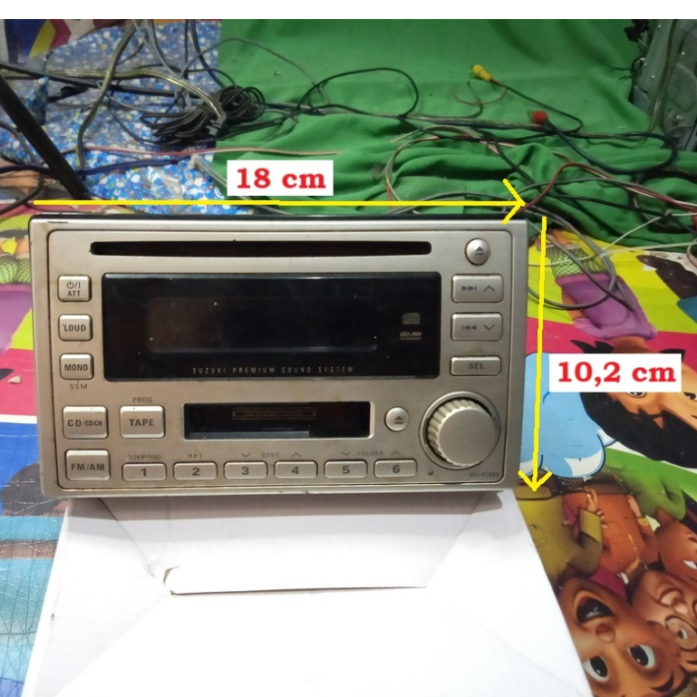 Jual TAPE MOBIL BEKAS JADUL. RADIO KASET ORIGINAL SUZUKI APV. HEAD UNIT ...