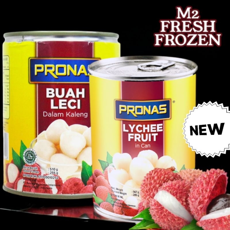 Jual Buah Leci Kaleng | Lychee Fruit | Pronas 510 Gram | Shopee Indonesia