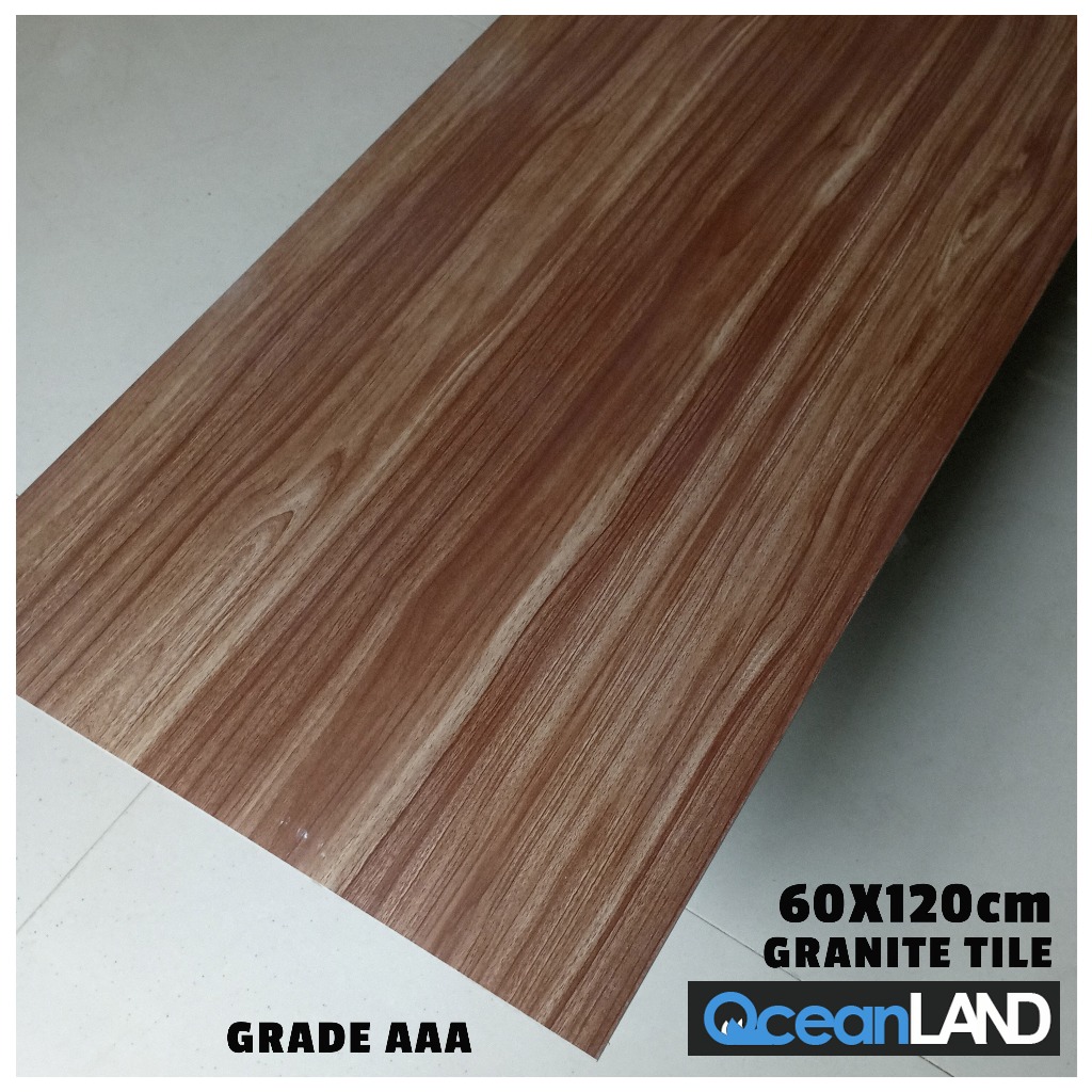 Jual Granit lantai 60x120 Motif Kayu Coklat Matt Surface Original Granite Tile Grade AAA ...