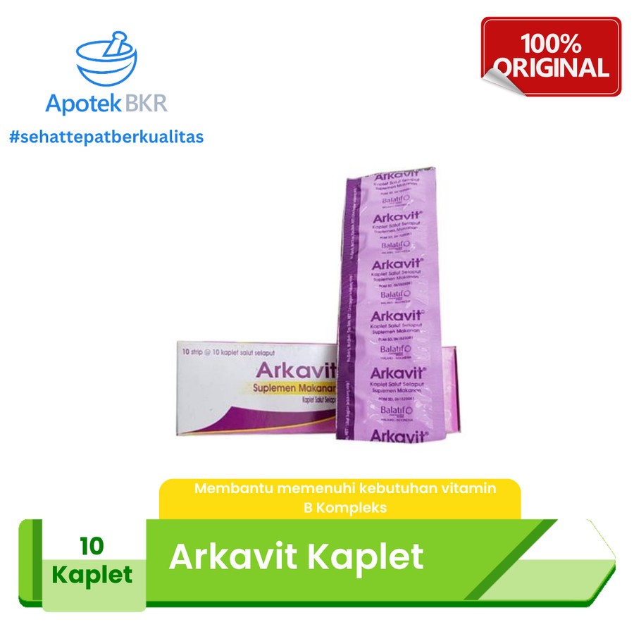 Jual Arkavit Strip Isi 10 Kaplet - Multivitamin | Shopee Indonesia