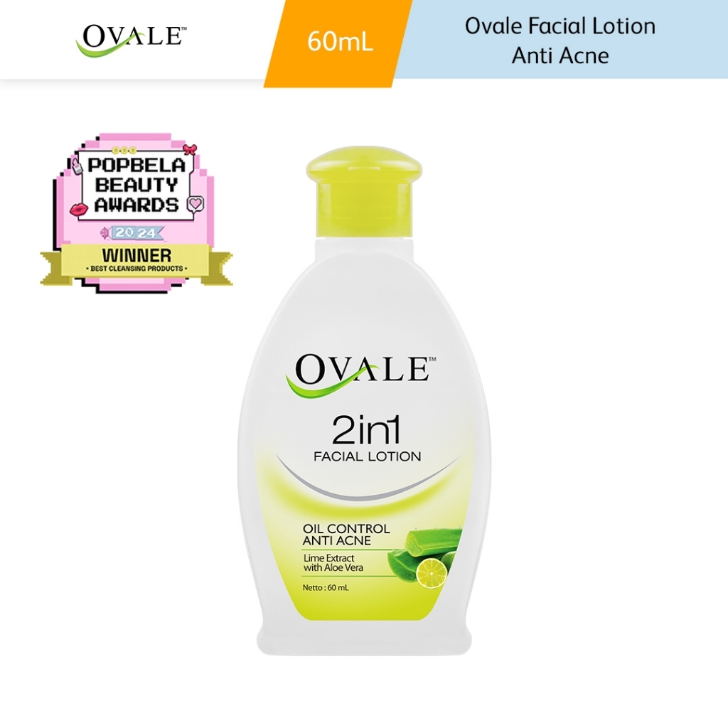 Jual OVALE 2IN1 FACIAL LOTION 60ml/100ml/200ml | Shopee Indonesia