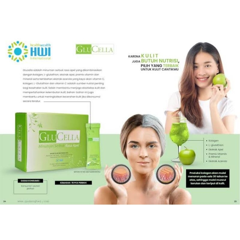 Jual Glucella hwi original kemasan 1box penuh isi 15sachet | Shopee ...