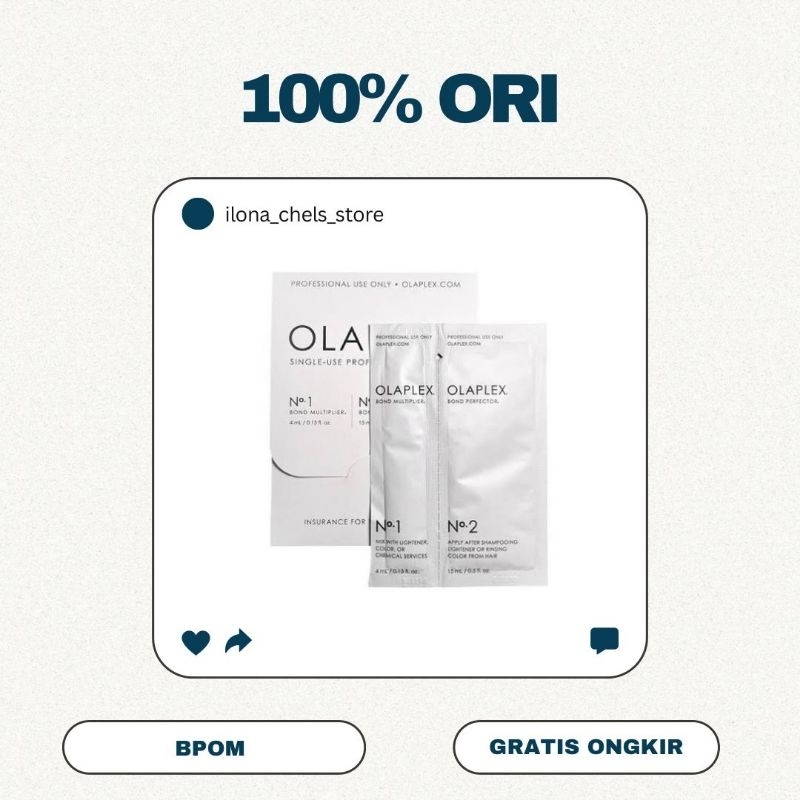 Jual [SACHET] Olaplex No.1 Bond Multiplier 4ml + Olaplex No.2 Bond ...