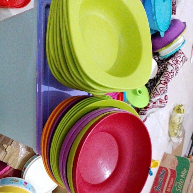 Jual mangkok blossom second Tupperware - piring kecil Tupperware ...