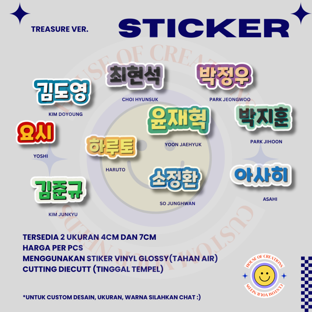 Jual Stiker KPOP Treasure hangul casing hp laptop koper ipad freebies sticker kpop aesthetic ...