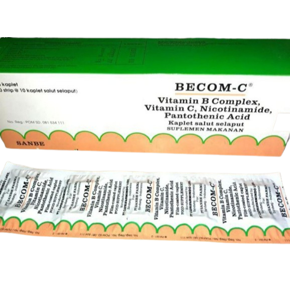 Jual BECOM C TAB 100S (1 strip=10 tab) | Shopee Indonesia