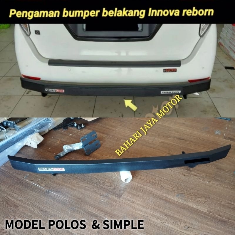 Jual REAR BUMPER GUARD/PENGAMAN BUMPER BELAKANG INNOVA REBORN BAHAN ...