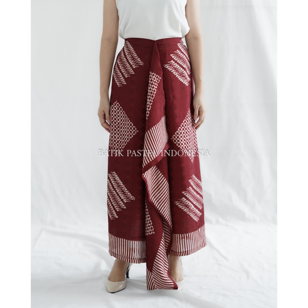Jual Soraya Skirt - Model berkain Ikat Rok Batik Pastel | Shopee Indonesia