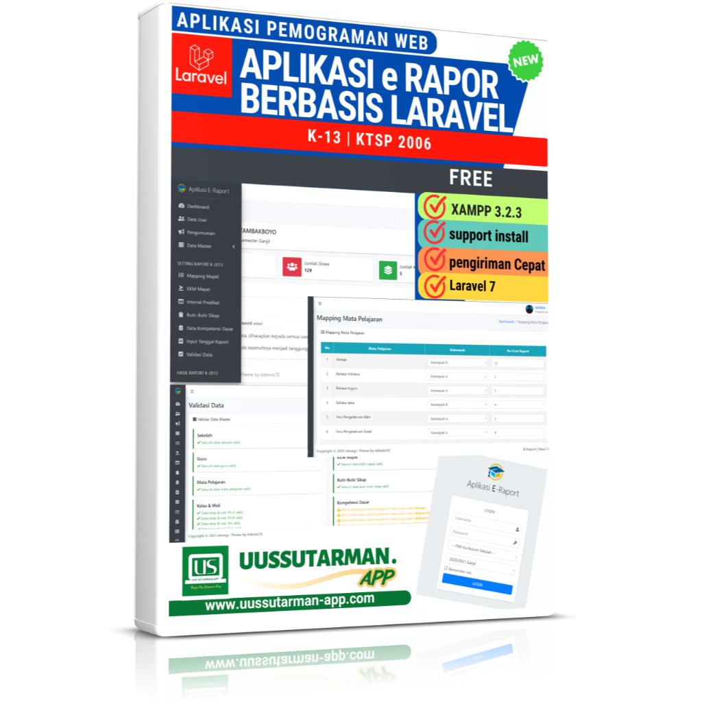 Jual Aplikasi e Rapor Berbasis Laravel K13 dan KTSP | Shopee Indonesia