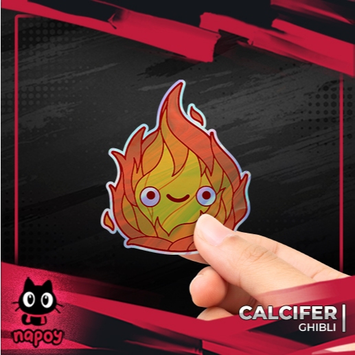 Jual Stiker Hologram Anime Howl Moving Castle Calcifer | Shopee Indonesia