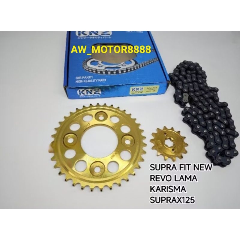 Jual GEAR GIR PAKET SET KOMPLIT SUPRA FIT NEW / KARISMA / SUPRA X 125 / KHARISMA / KPH / REVO ...