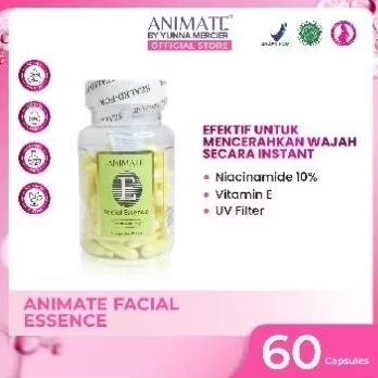 Jual Animate E vitamin wajah facial essense isi 60capsul | Shopee Indonesia