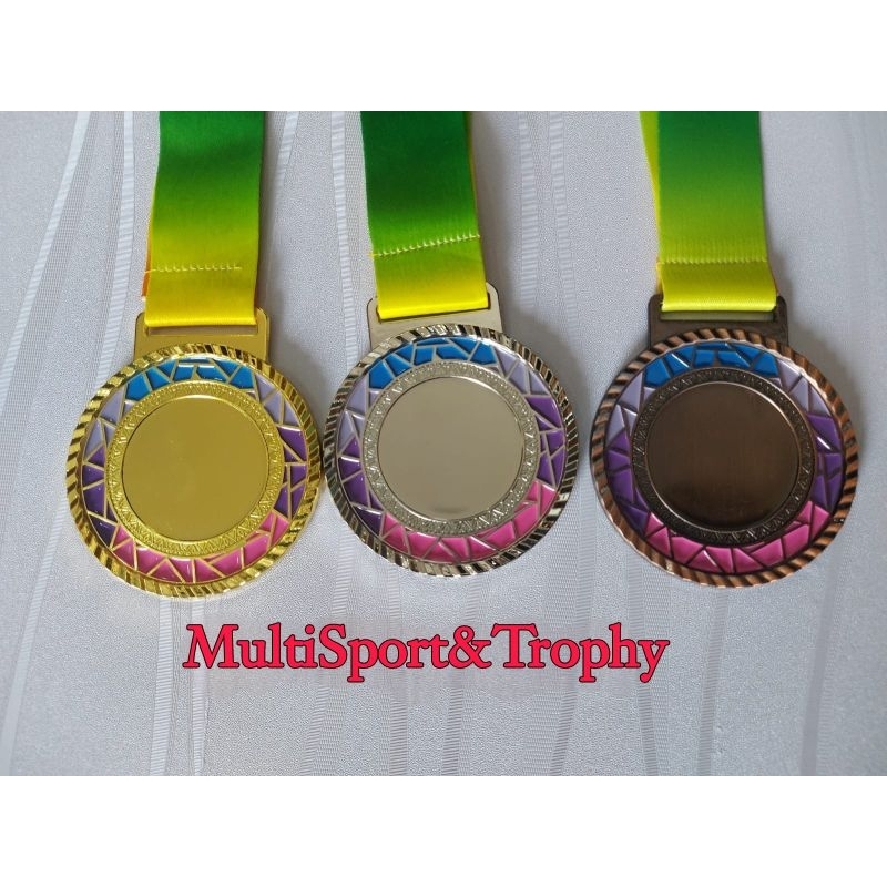 Jual MENDALI MURAH LOGAM BESI MURAH GOLD, SILVER, PERUNGGU 7 CM ( 1 PCS ...