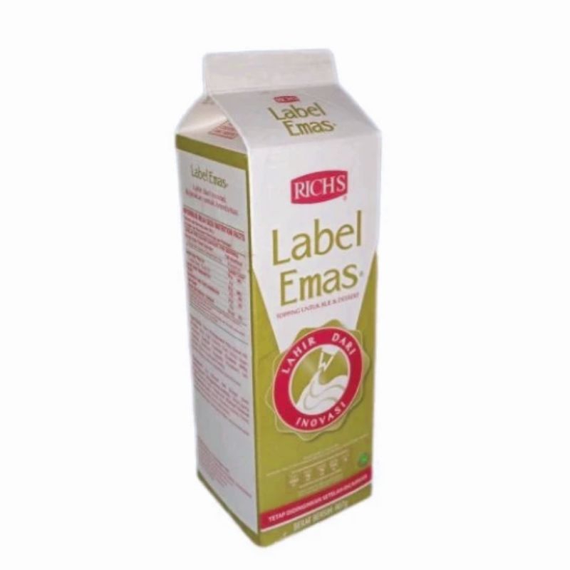 Jual Rich Gold Richs Gold Label Emas | Whipping Cream Cair Topping ...