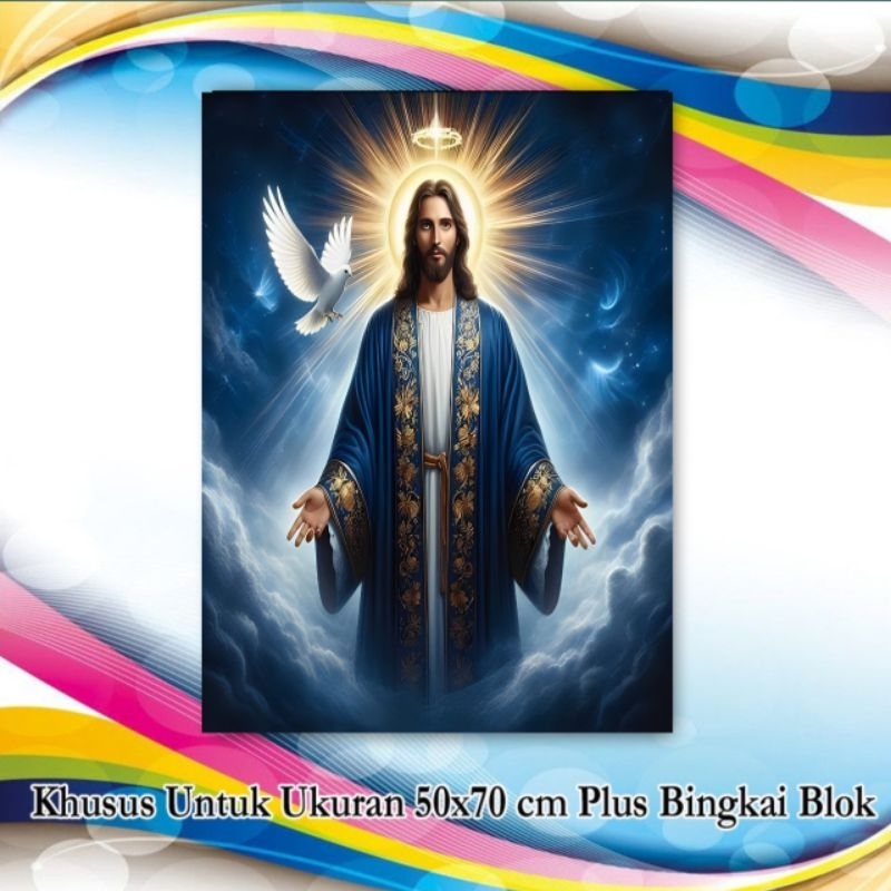 Jual POSTER CETAK TEMA, YESUS (01). HIASAN DINDING | Shopee Indonesia