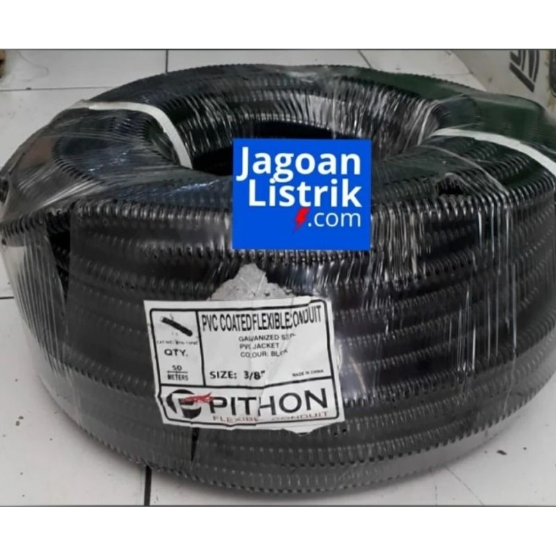 Jual Flexibel Metal Conduit 3/8inch Pithon Fleksibel APN Anaconda 3/8 inch 12mm PTN-13 COATED 1 ...