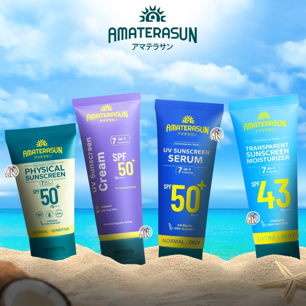 Jual AMATERASUN UV SUNSCREEEN SERUM SPF 50 PA++ SERIES | Shopee Indonesia