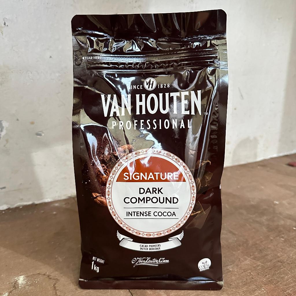 Jual 1KG Vanhouten dark compound / Dark Chocolate Van Houten / Barry callebaut | Shopee Indonesia
