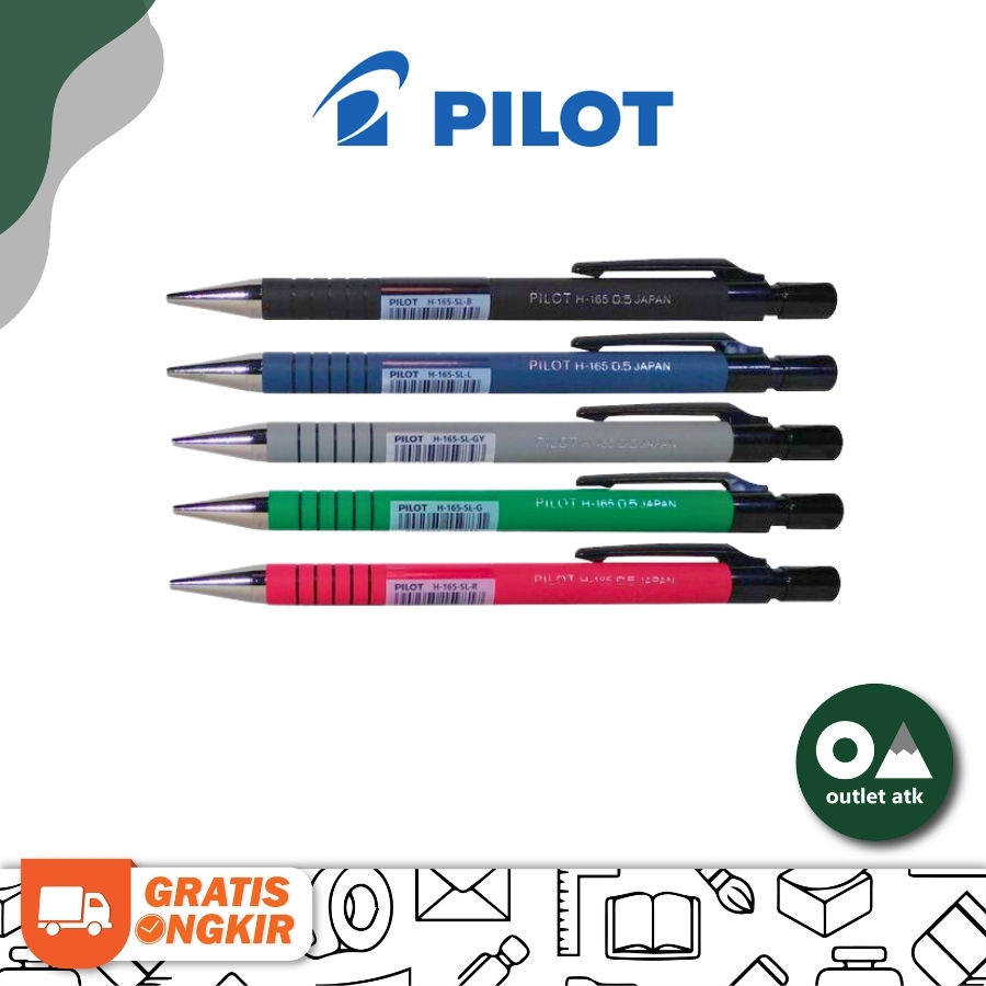 Jual Pensil Mekanik Pilot H-165 0.5mm / Mechanical Pencil Jepang Asli ...