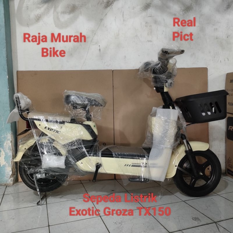 Jual Sepeda Listrik Exotic Groza TX150 Bergaransi Resmi Sepeda Listrik ...