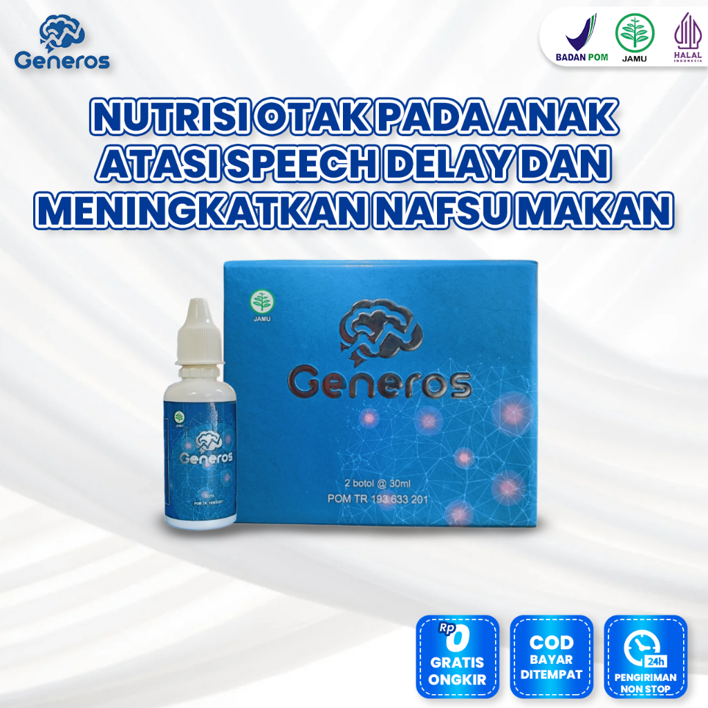 Jual Generos Multivitamin Nutrisi Otak Anak Atasi Speech Delay Nafsu ...
