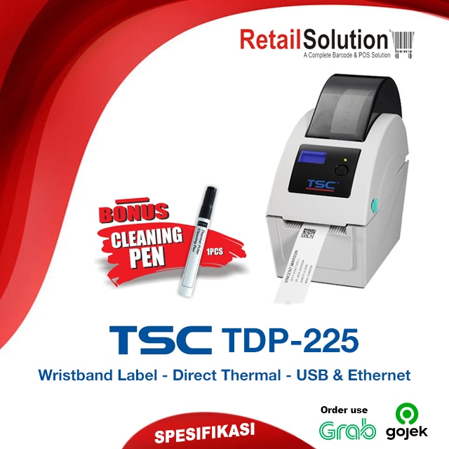 Jual Printer Barcode Label Thermal Gelang - TSC TDP-225 / TDP225 ...