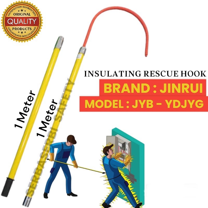 Jual 35Kv High Voltage Insulating Rescue Hook Jinrui Model JYB-YDJYG Fiberglass Original ...