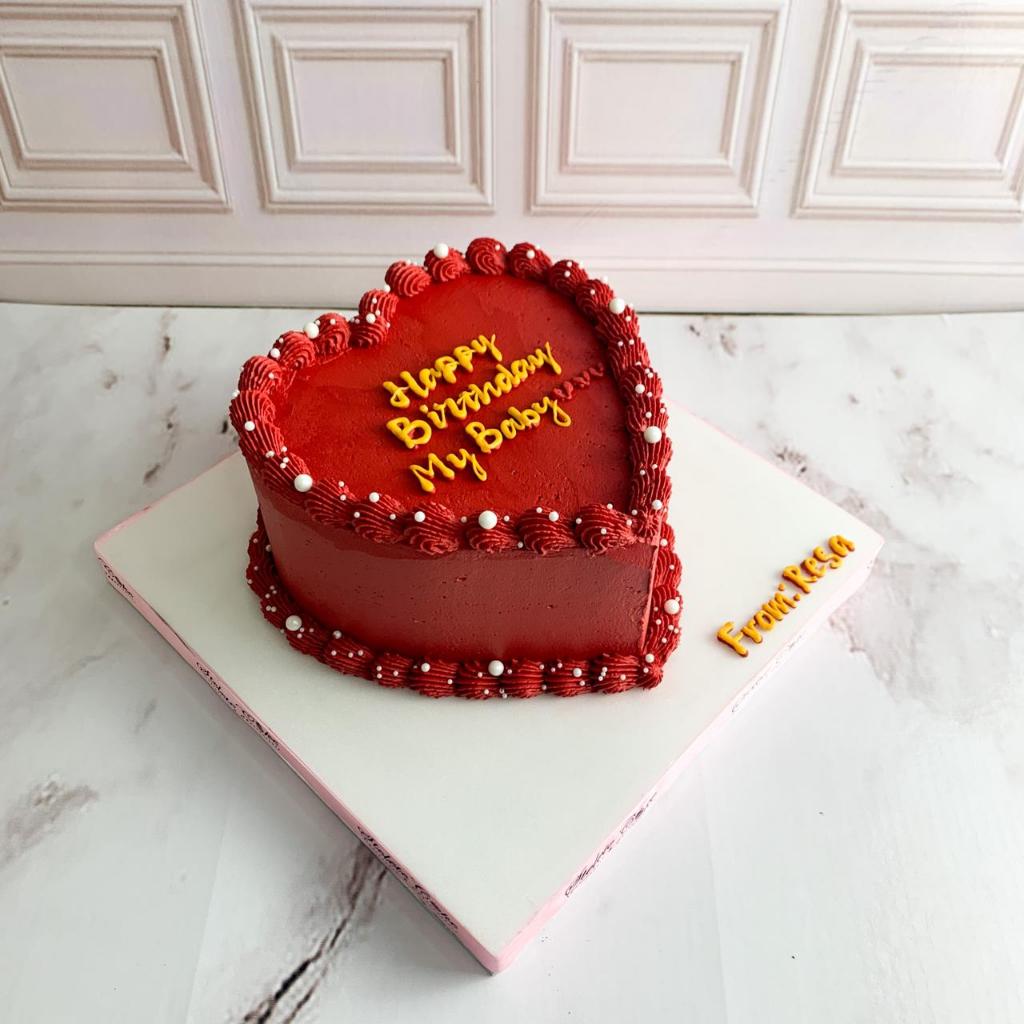 Jual Kue Ulang Tahun/Birthday Cake/Kue Ultah Tema Love Red/Kue Birthday ...
