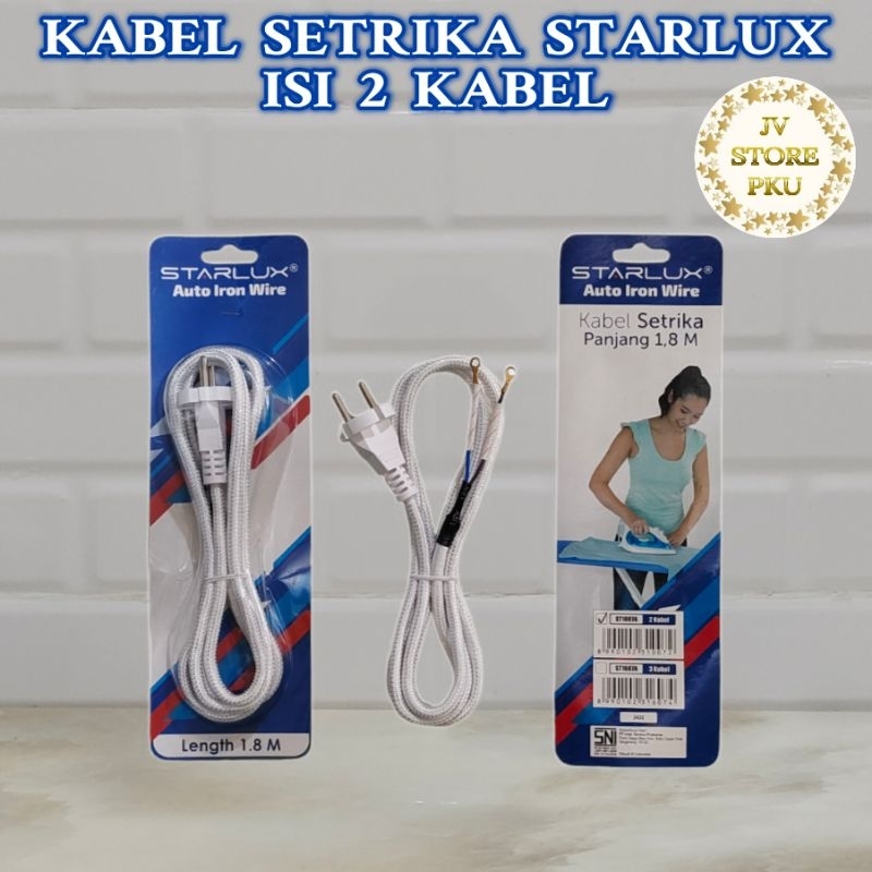 Jual Kabel Setrika Starlux isi 2 Kabel Dengan Panjang Kabel 1,8 Meter ...