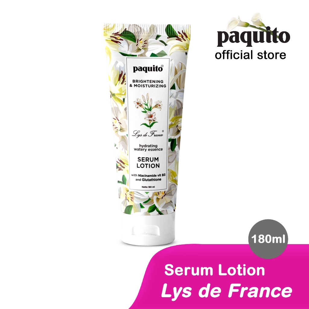 Jual Paquito Lys de France Brightening & Moisturizing Serum Lotion - 180 mL | Shopee Indonesia