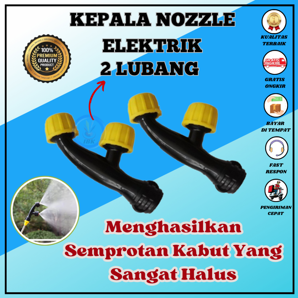 Jual NOZEL NOZZLE SPRAYER ELEKTRIK KEPALA 2 NOZEL KNAPSAK | Shopee ...