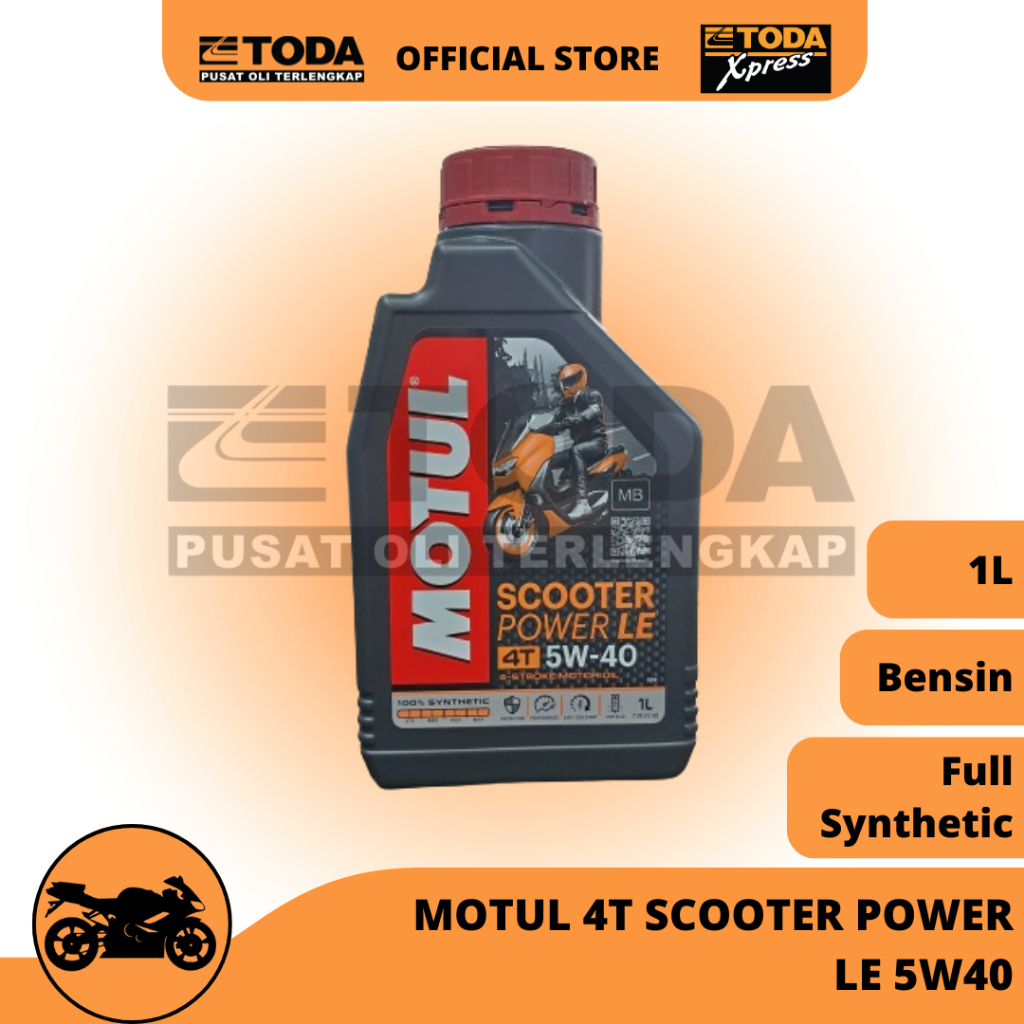 Jual Motul 4T Scooter Power LE 5W40 1L Oli Motor Original Cocok Untuk ...