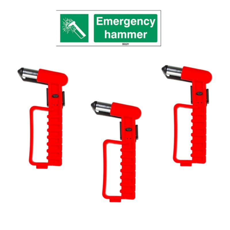 Jual Safety Hammer / Emergency Window Glass Breaking | Shopee Indonesia