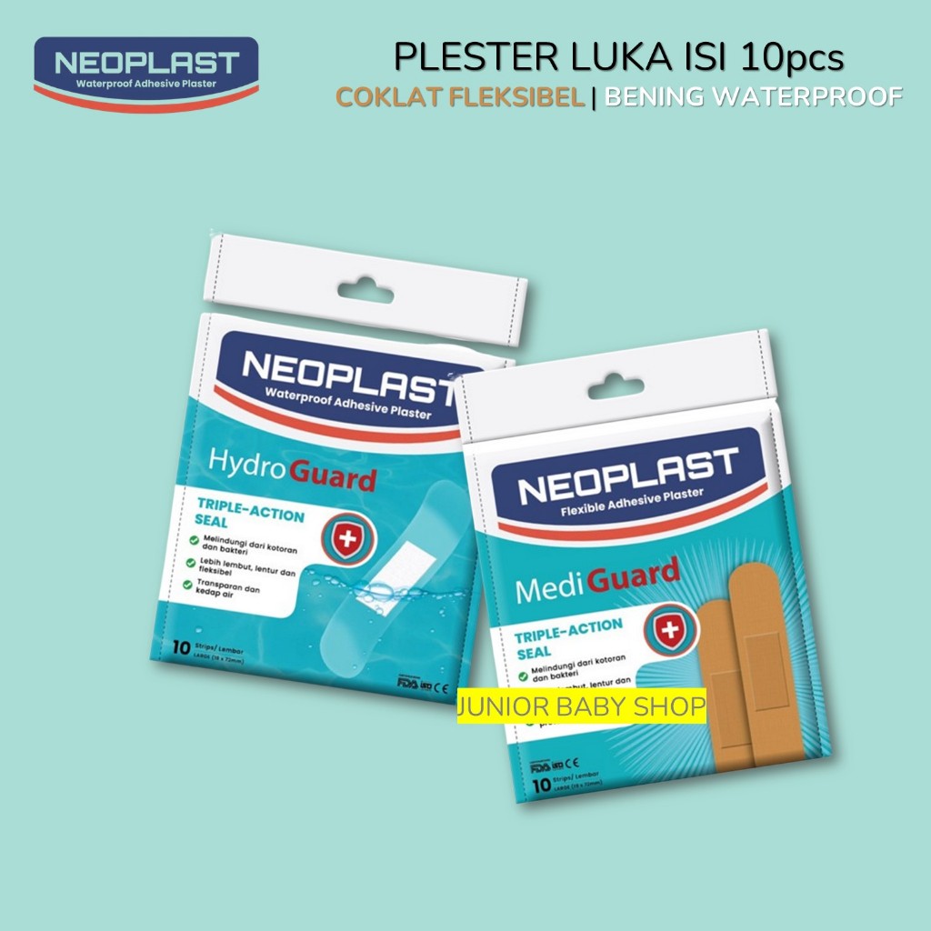 Jual NEOPLAST Mediguard Plester Luka Elastis sachet isi 10 pcs ...