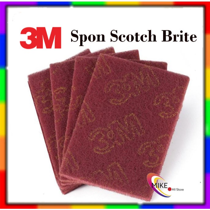 Jual Amplas merah 3M 7447 stainless steel Hand PAD Marron Persegi ...