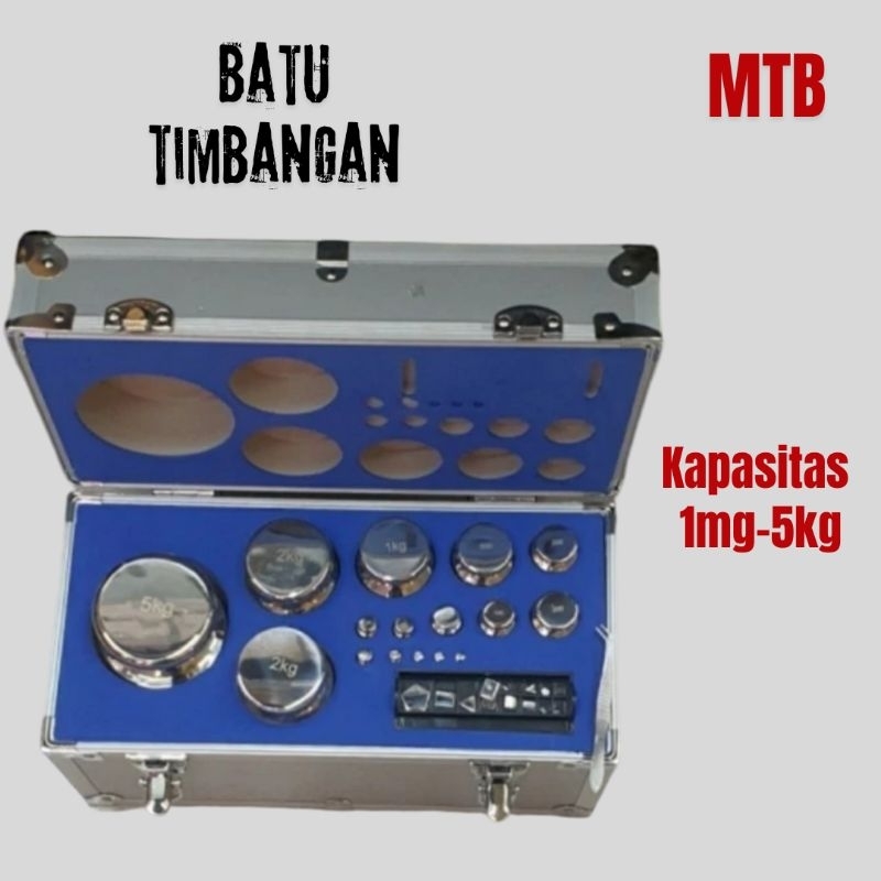 Jual batu timbangan 1mg-5kg class f1/anak batu kalibrasi 1mg-5kg(MTB) | Shopee Indonesia
