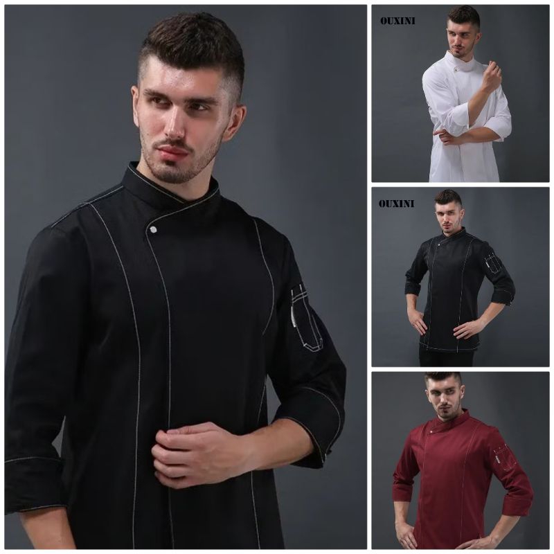 Jual baju chef jacket koki seragam kerja jacket koki kualitas tinggi ...