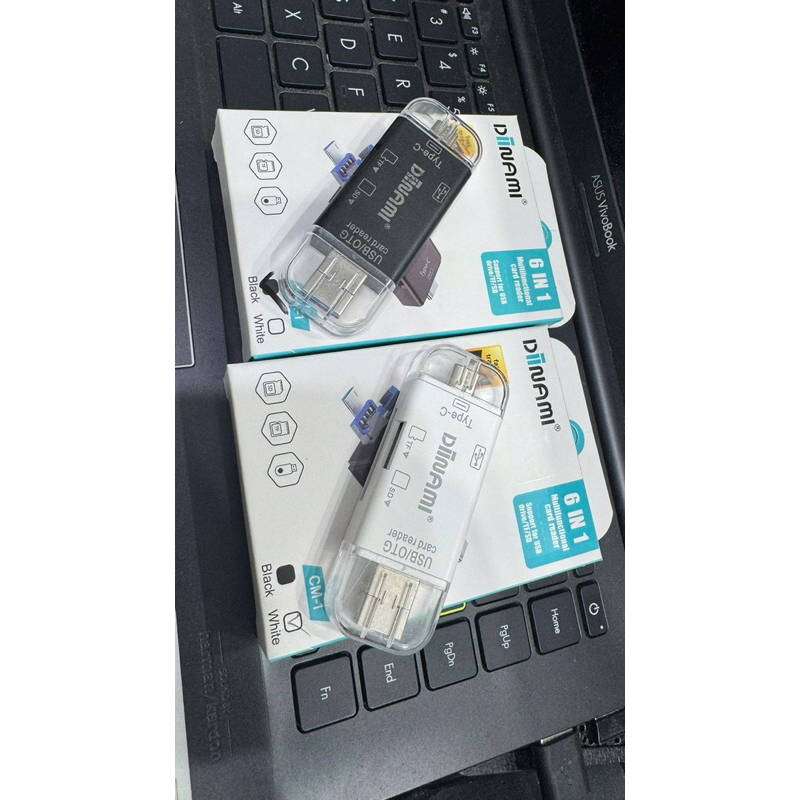 Jual DIINAMI 6 in 1 OTG Card Reader Type c+micro USB 3.0 SD TF Micro SD ...