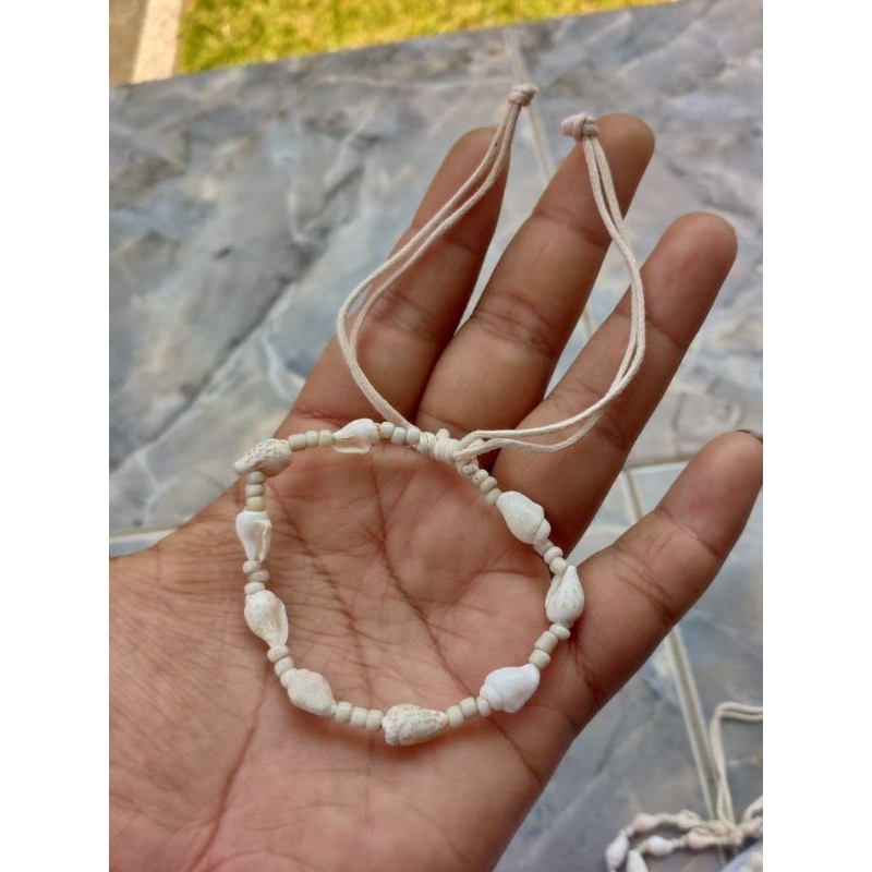 Jual Gelang Kerang Pasir// Gelang Kerang Bali | Shopee Indonesia