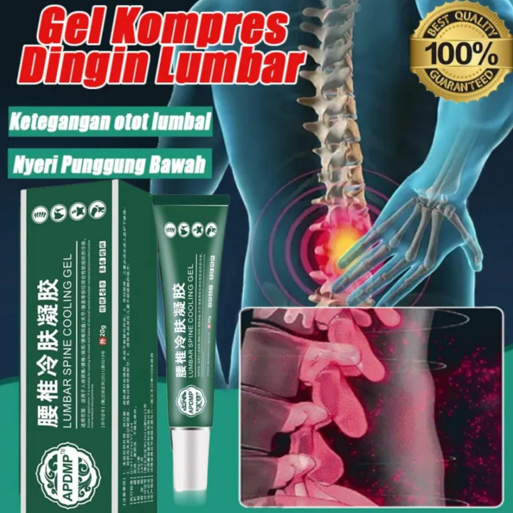 Jual Lumbar Cold Compress Gel Lumbar Cream Salep gout Pereda Lumbar ...