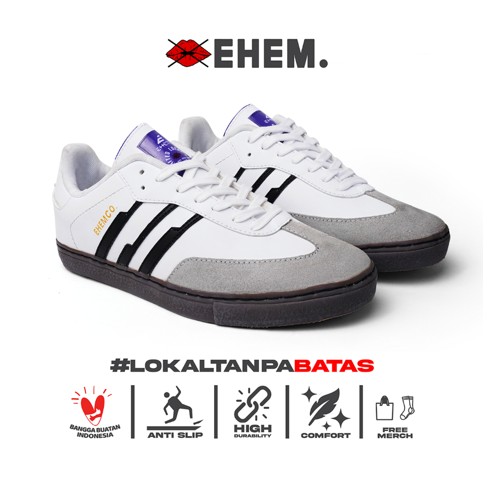 Jual Ehem - Sepatu Sneakers Unisex Pria Wanita Primavera White Gum ...