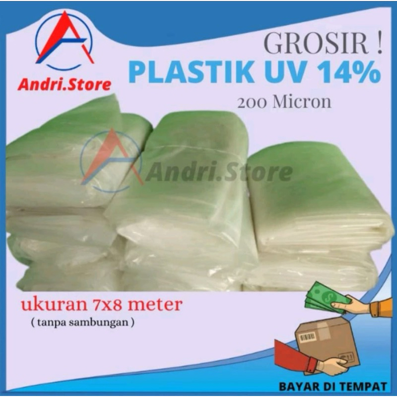 Jual plastik UV 200micron ukuran 8x7 meter tanpa sambungan | Shopee ...