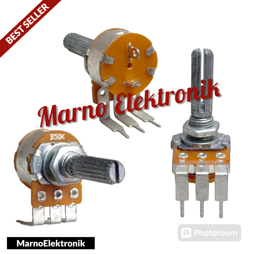 Jual POTENSIO B50K 3 PIN 3 KAKI TEKUK PLES SAKLAR ON OFF ORI | Shopee ...