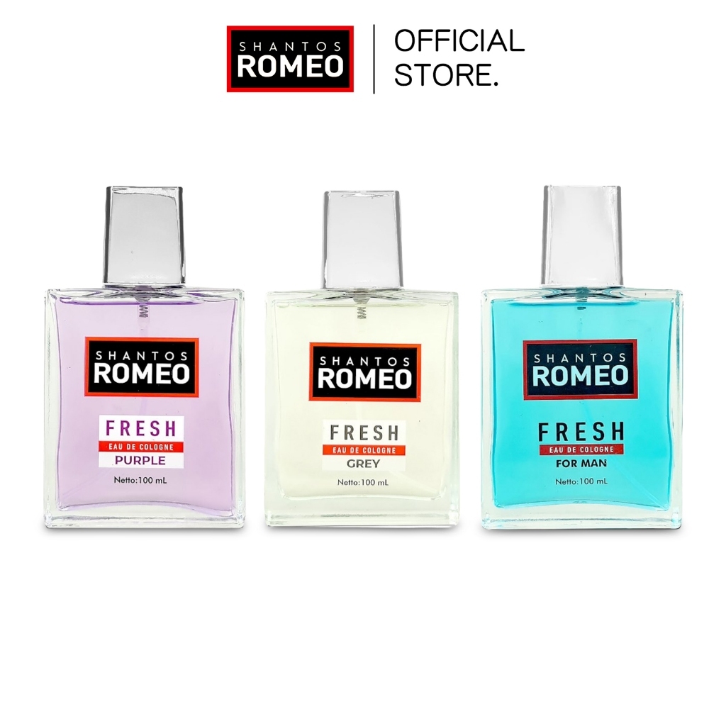 Jual SHANTOS ROMEO Eau De Cologne Fresh 100 ML | Shopee Indonesia