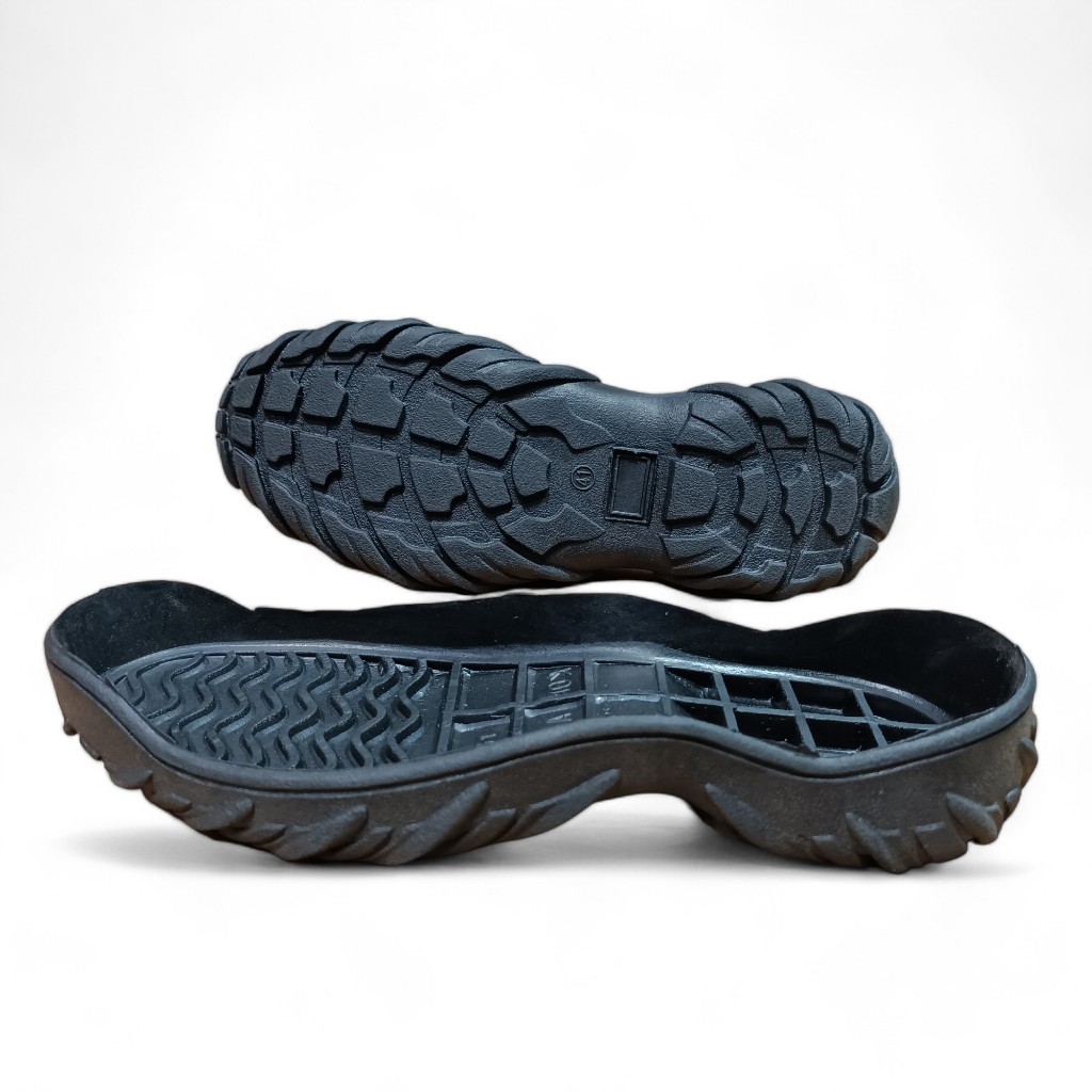 Jual Sol Sepatu Bawah Karet Pria Warna Hitam Safety King Sepatu Gunung ...