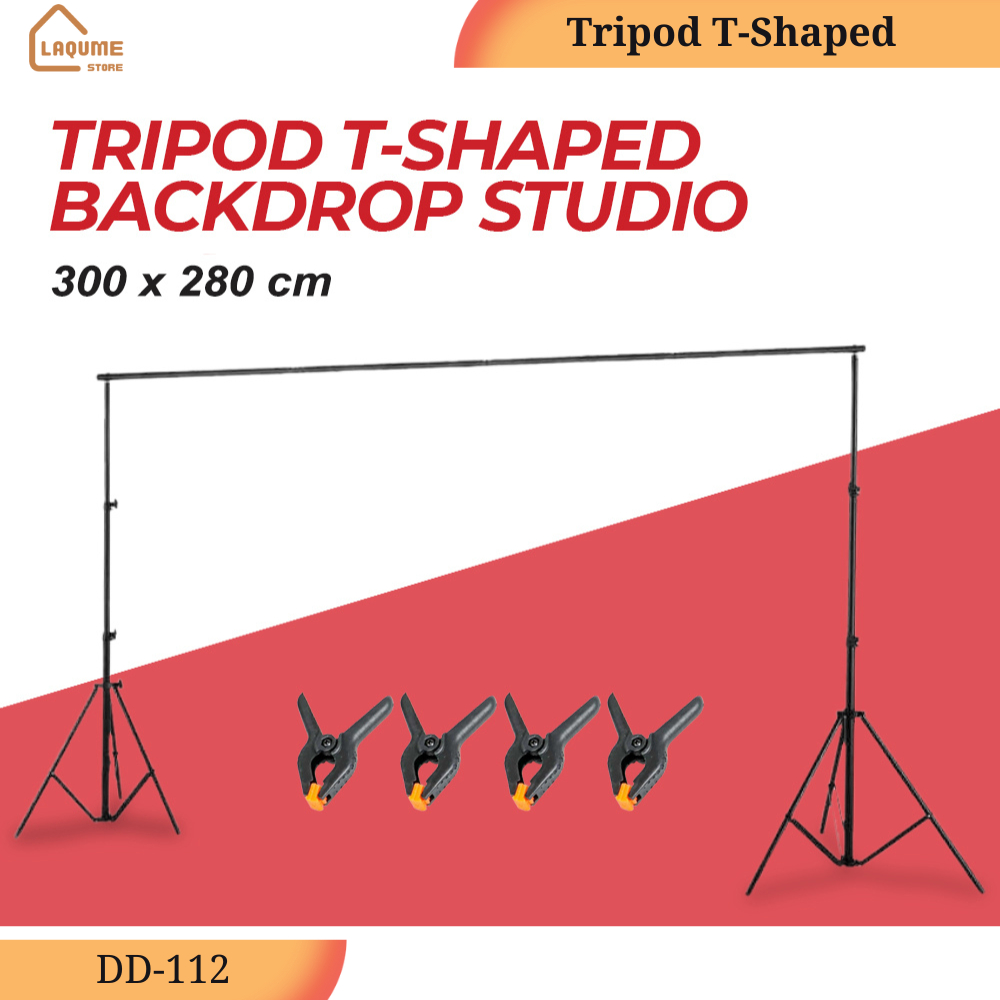 Jual Tripod T-Shaped Bracket Backdrop Studio/Stand Latar Belakang ...