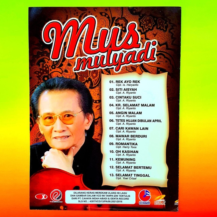 Jual VCD LAGU KARAOKE MUS MULYADI TERBAIK SEPANJANG MASA | Shopee Indonesia