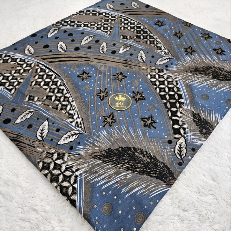 Jual Batik Katun Halus Premium Solo Sragen( BIRU DENIM ) / Batik ...