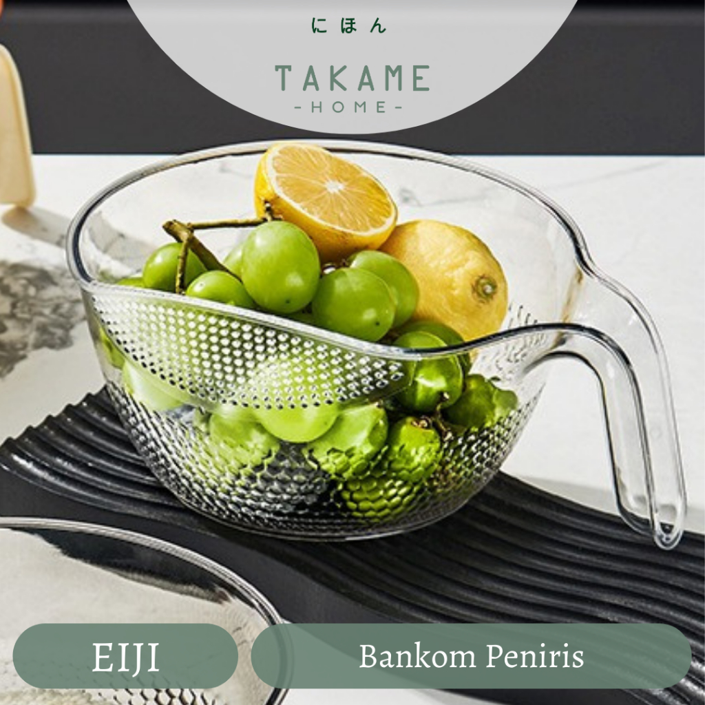 Jual |TAKAME| EIJI Tirisan Cuci Buah Serbaguna Rice Drainer Baskom Cuci ...