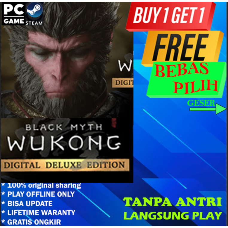 Jual Wukong Black Myth Wukong Digital Deluxe Edition PC | Shopee Indonesia